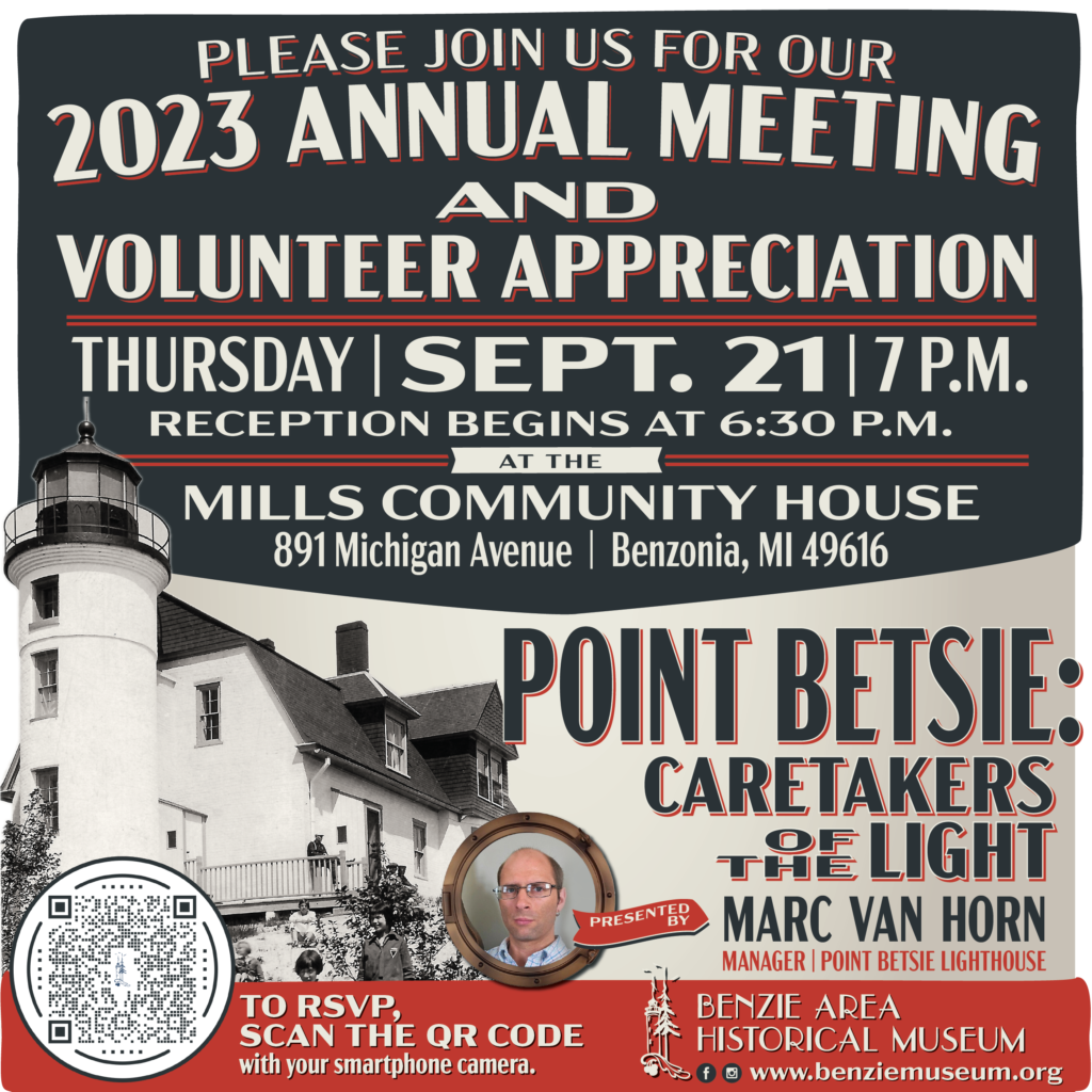 September 21, 2023 - Benzie Area Historical Society Annual Meeting ...